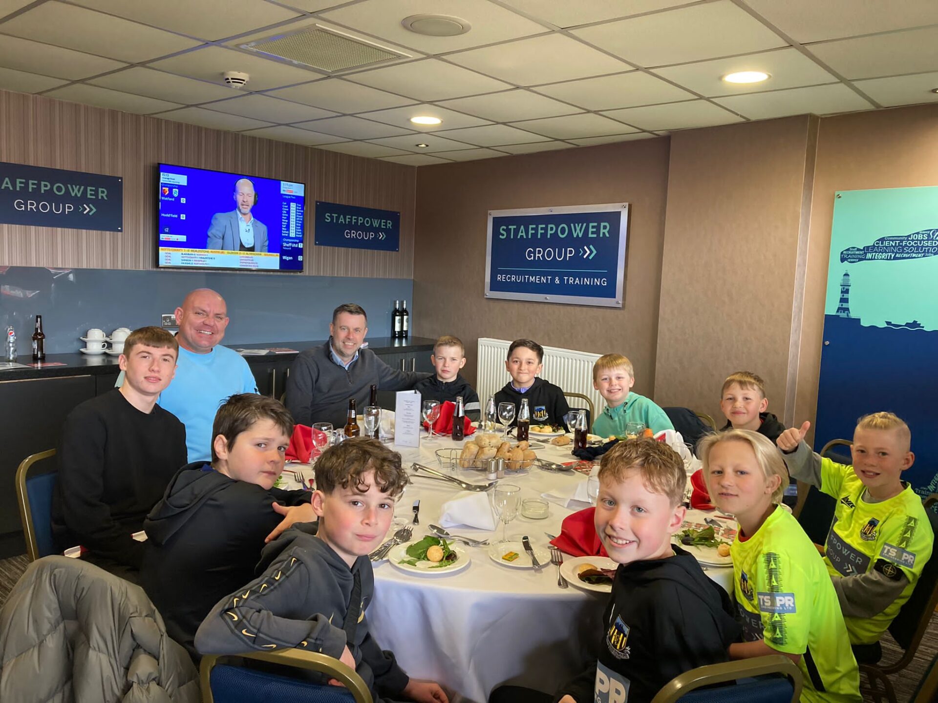 Hebburn Town Juniors’ day at Stadium of Light - Staffpower Group